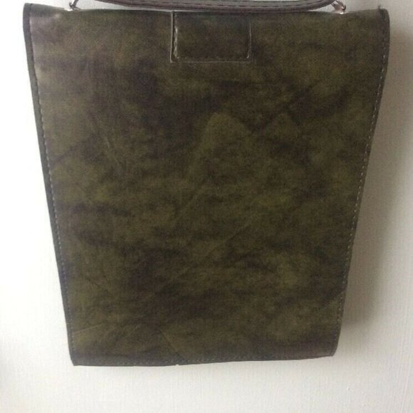 Bags | Vintage Simulated Green Leather Map Document Bag | Poshmark